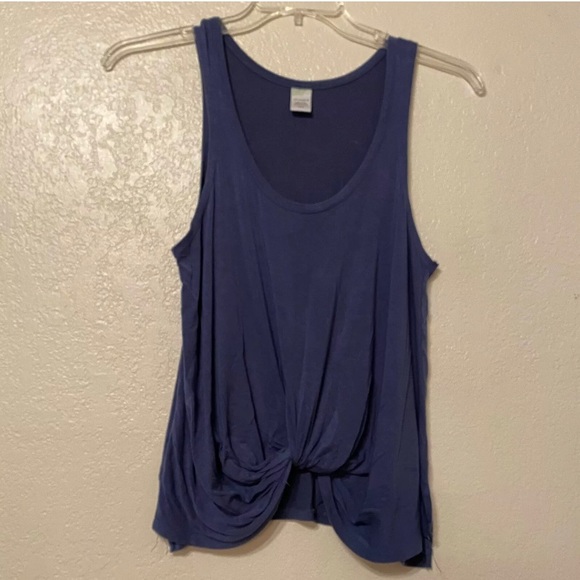 Shimera | Tops | Shimera Knot Front Tank Top Slate Blue | Poshmark